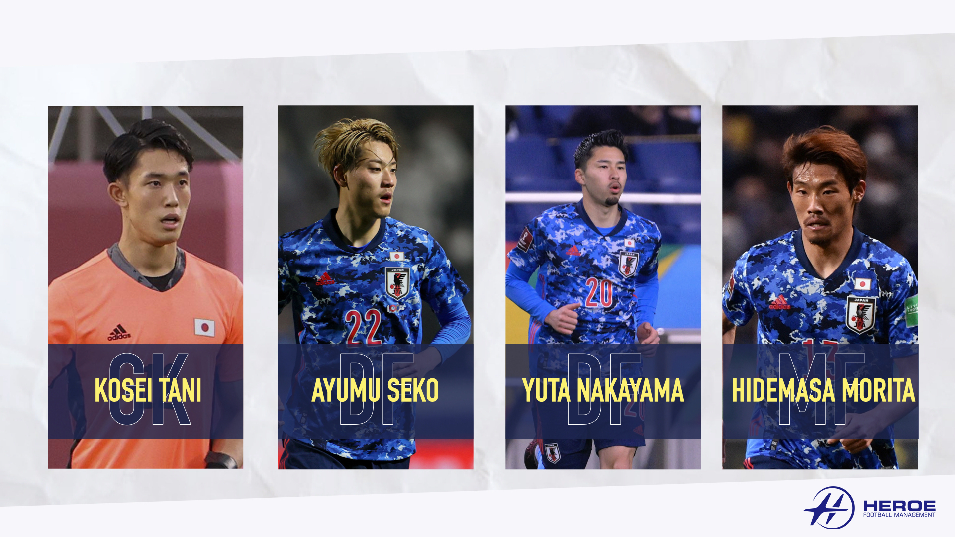 SAMURAI BLUE｜HEROEから4名選出 - HEROE CO., LTD. エロエ株式会社